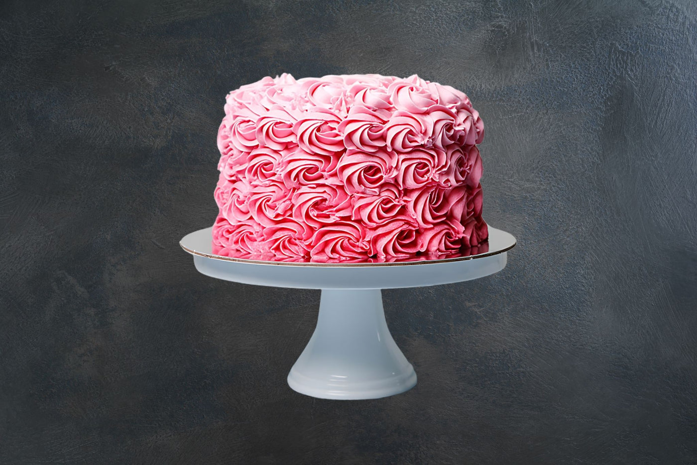 Pinky Rosette Cake - Mr T's Bakery