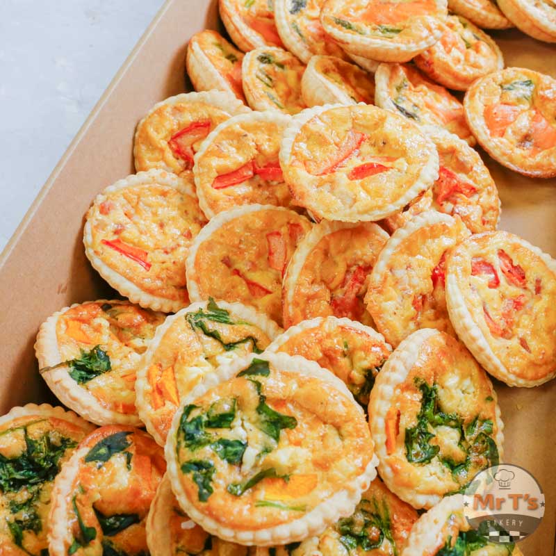 Big Mini Quiches Collection - 40 quiches/box - Mr T's Bakery